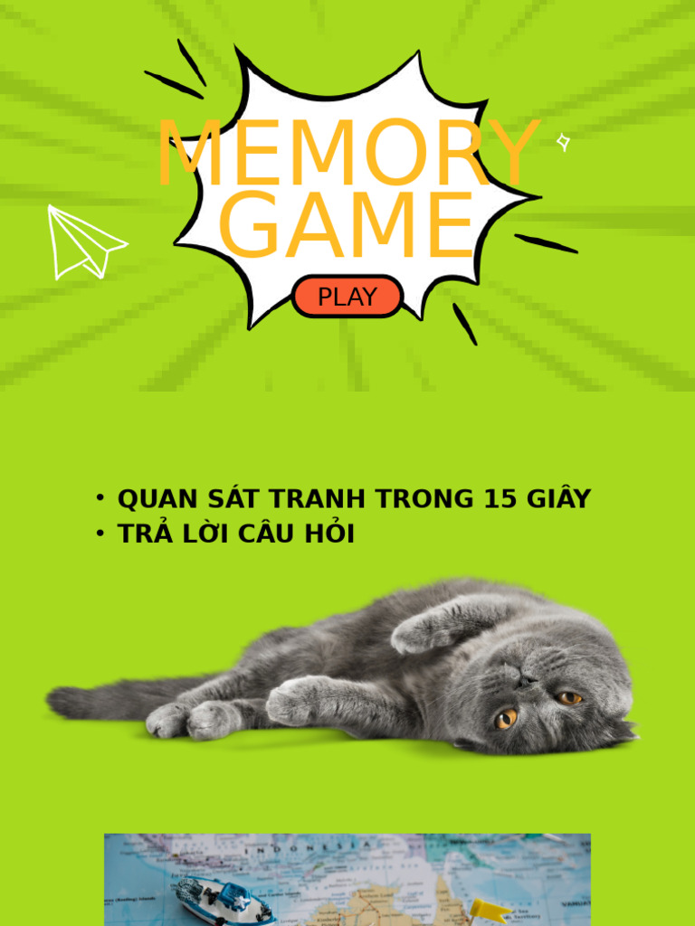 Green Cartoon Animated Memory Game Presentation | PDF