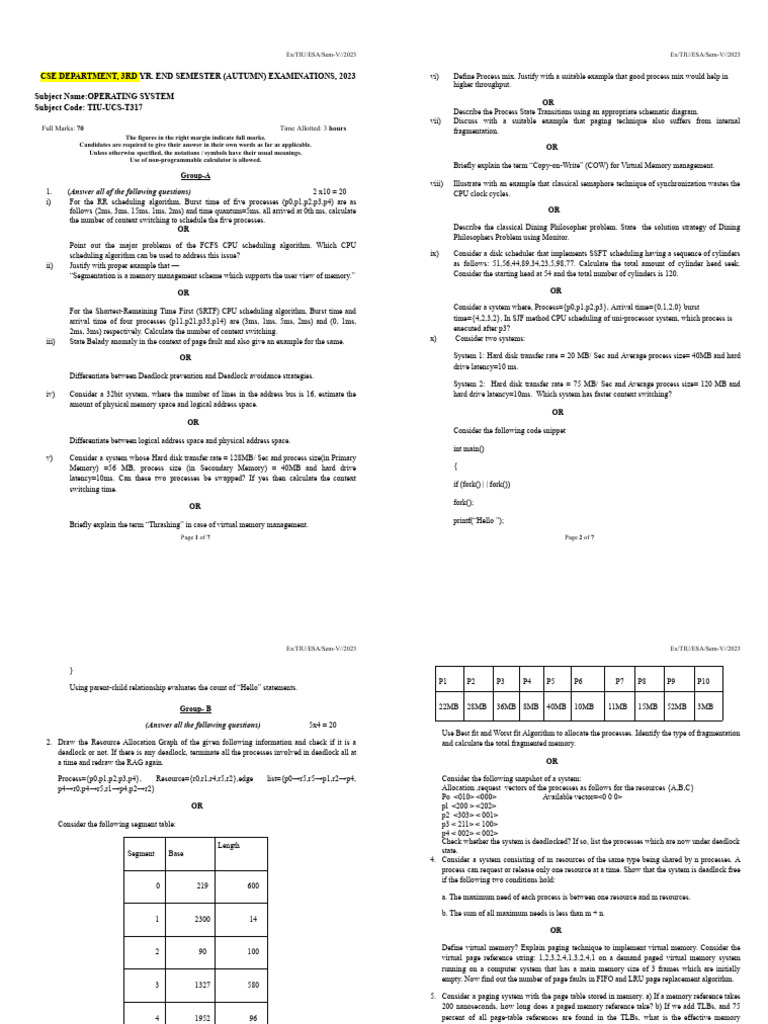 q3 | PDF | Computer Memory | Computer Hardware