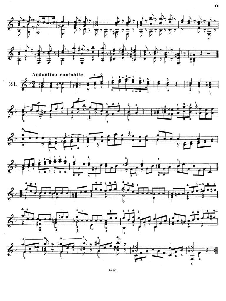 F. Sor - Op.31 - n21 | PDF