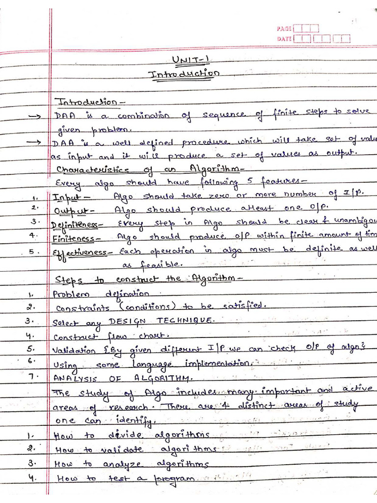 Daa-Unit-1 - Studocu | PDF