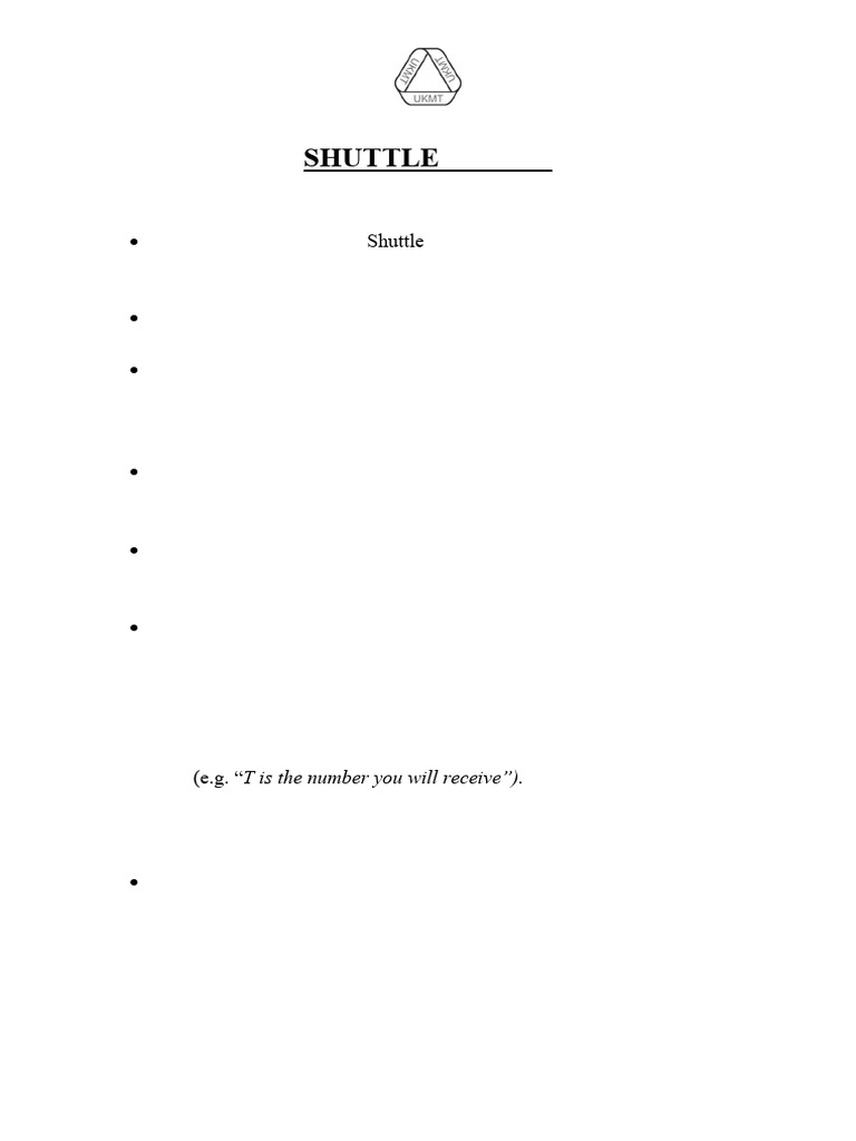 ptmr-sample-shuttle | PDF | Elementary Geometry