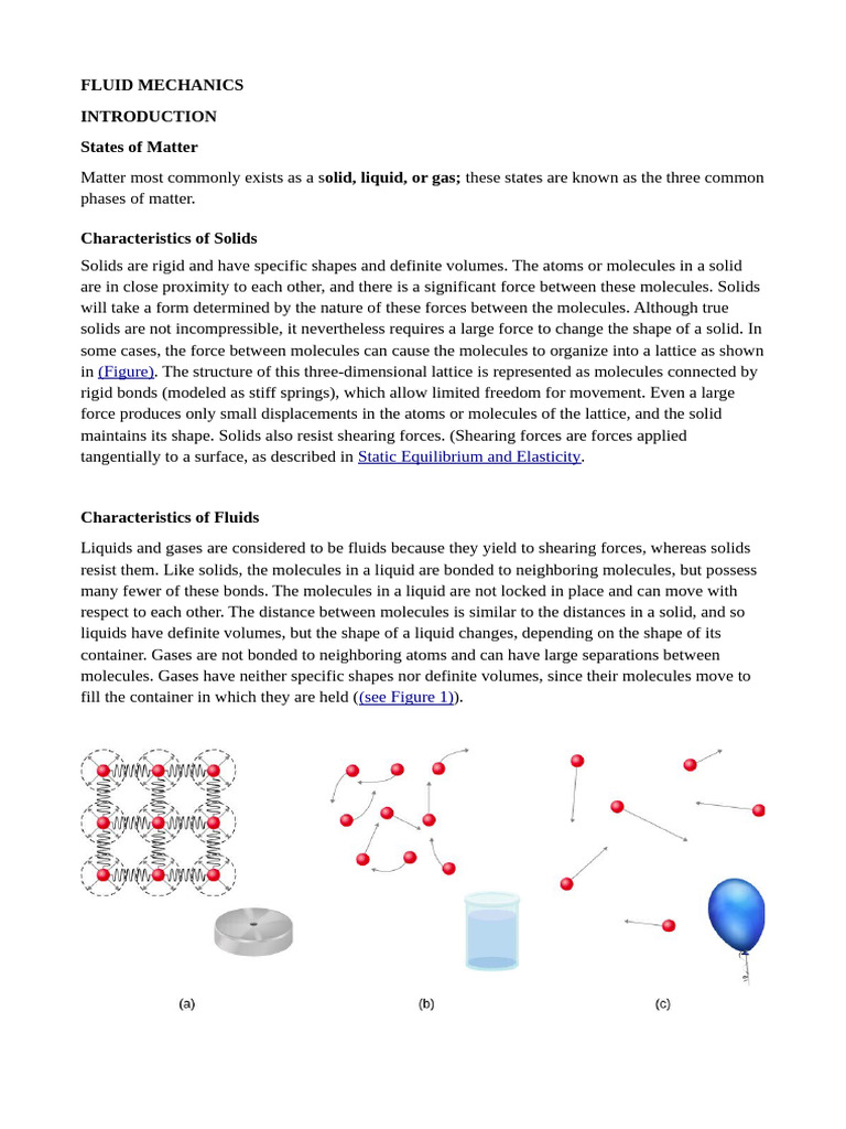 Fluid Mechanics 1 | PDF | Density | Liquids