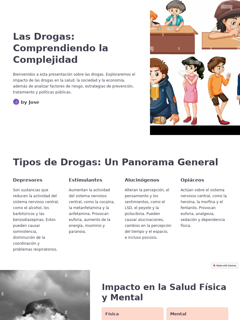 Comprendiendo el Impacto de las Drogas | PDF | Drogas | La dependencia de sustancias