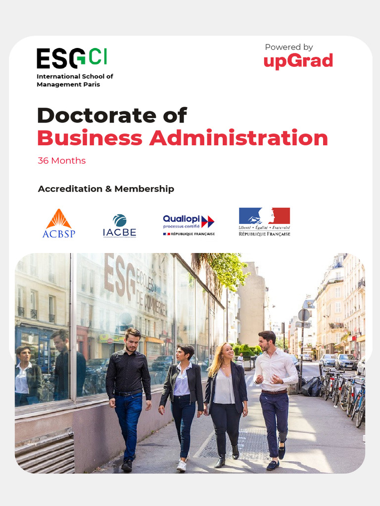 ESGCI+DBA+Brochure | PDF | Qualitative Research | Data