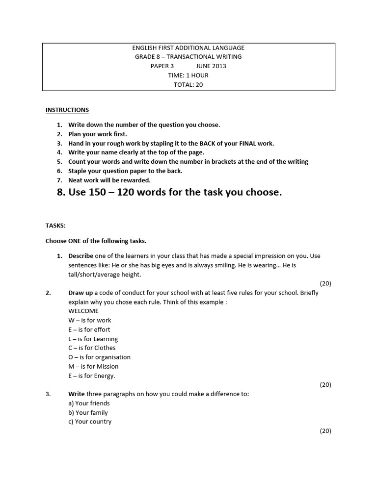 Grade 7 creative writing and transcational writing | PDF | Human ...