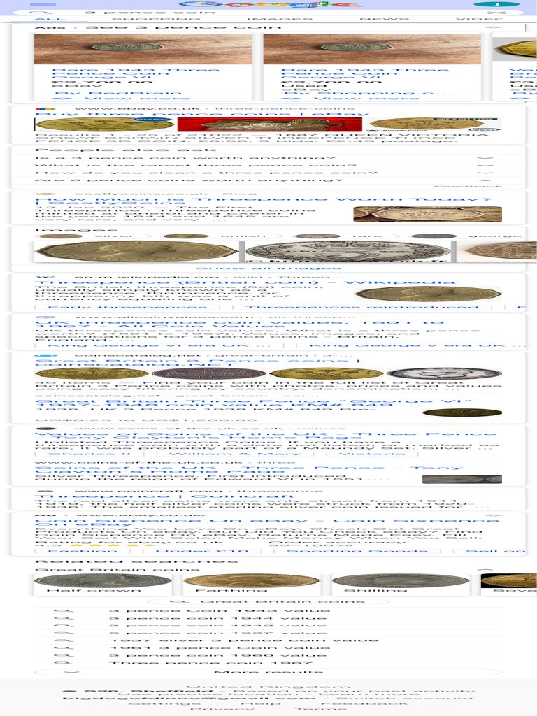 British Threepence Coin Guide | PDF | Pound Sterling | Penny