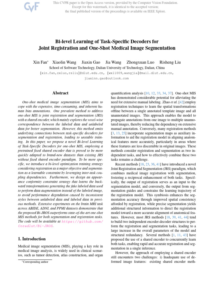 One-Shot Medical Image Segmentation | PDF | Image Segmentation | Data Compression
