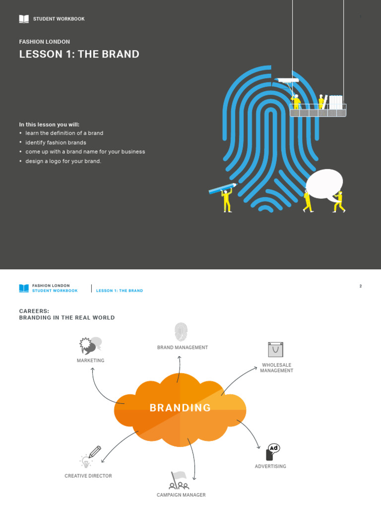 Fashion Lesson 1 The Brand SW | PDF | Brand | Marketing