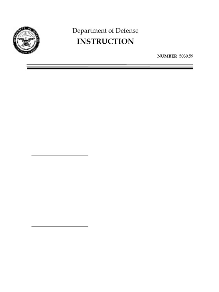 DoD Instruction on Limited Distribution GEOINT | PDF | United States ...