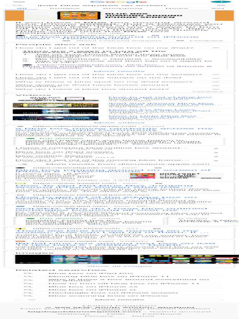 Ipad Blue Squares On Screen - Google Search | PDF | Ios | I Phone