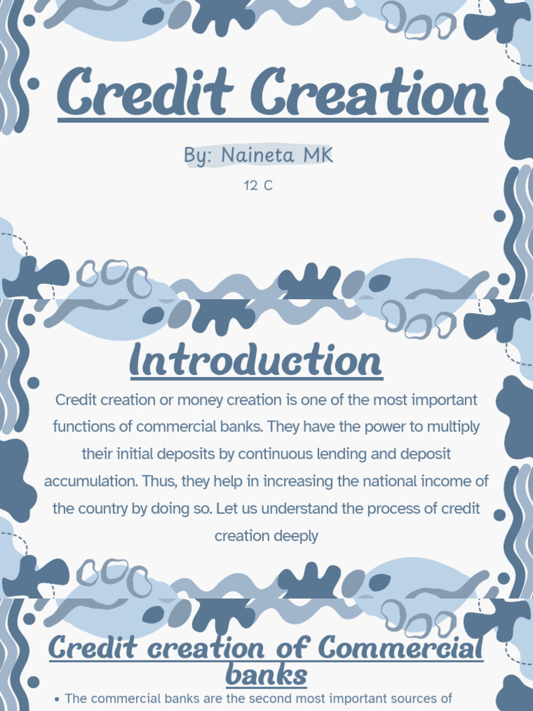 Understanding Credit Creation in Banks | PDF | Money | Money Creation