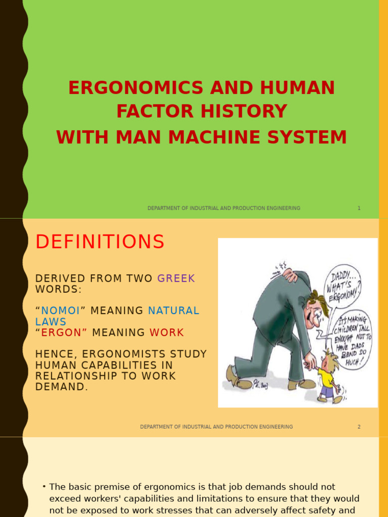 LECTURE- 1-2 Introduction to Ergonomics Ergonomics HFE u12sep24 MI Ar-1 ...