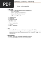 SBA Marking Scheme Overview | PDF
