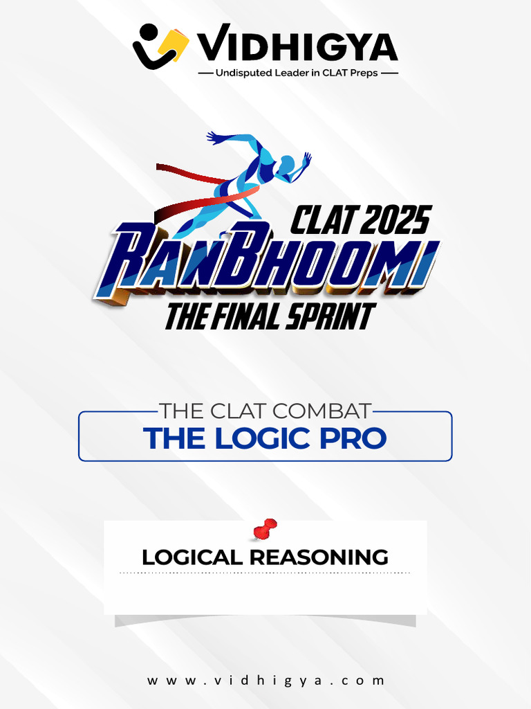 15 Clat 2025 Logical Reasoning Ranbhoomi Vidhigya Pdf
