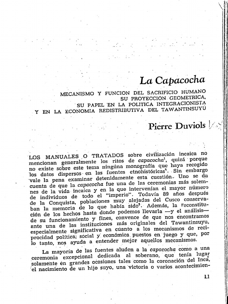 La Capacocha | PDF
