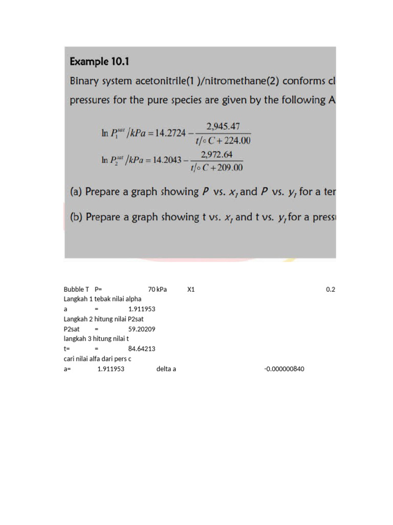 Thermo Roult's Law and Antoine Eq | PDF