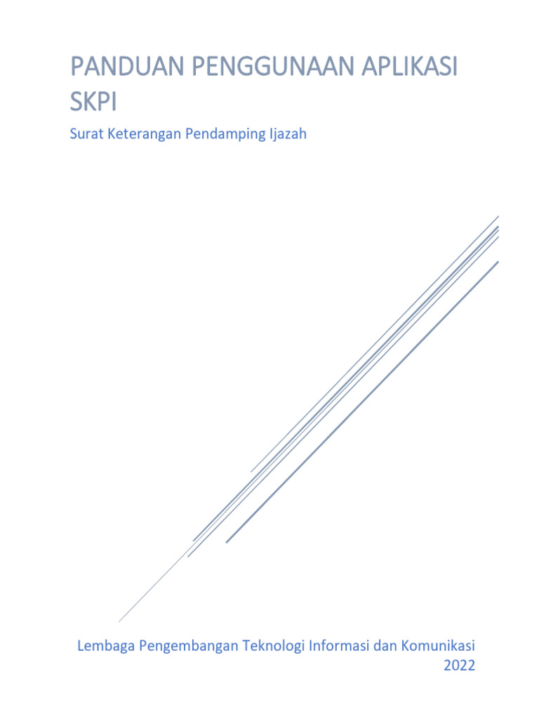 Panduan Skpi 2022 | PDF