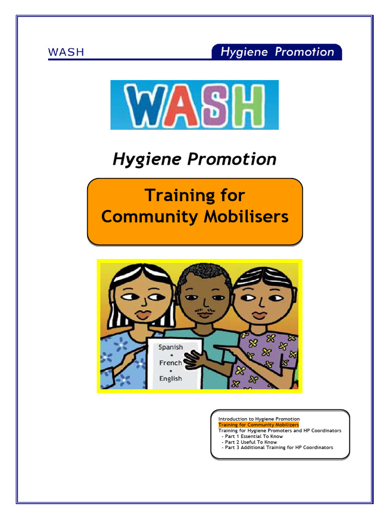 WASH Hygiene Promotion Training For Community Mobilisers | PDF | Wash ...