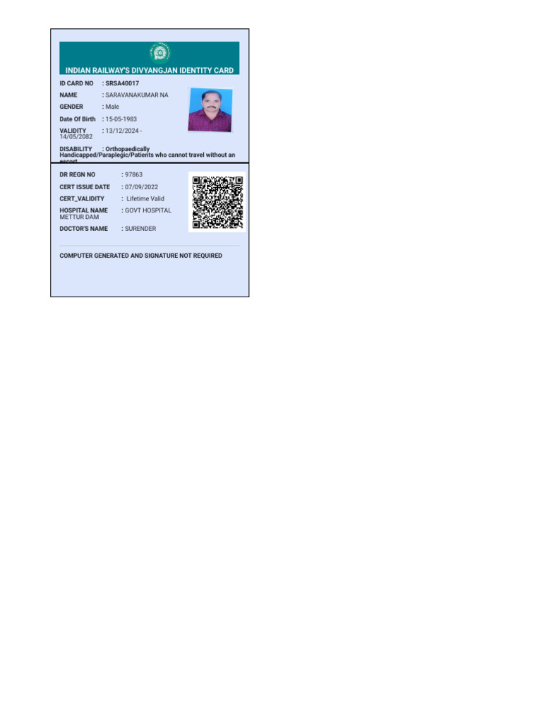 Divyangjan Card | PDF