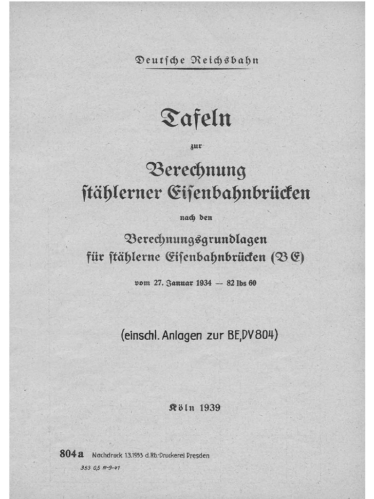 1939 - Be Tafeln | PDF