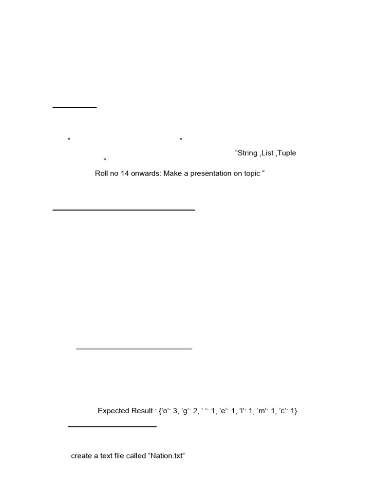 Computer Science Holiday Assignment Pdf String Computer Science Python Programming