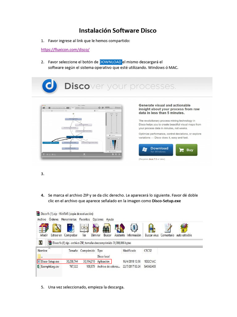Instalación Software Disco v3 - Link de Descarga | PDF