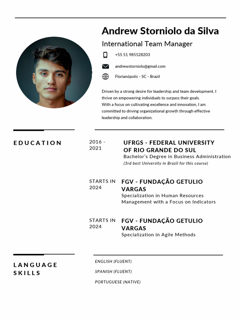 CV Andrew | PDF | Economies | Business