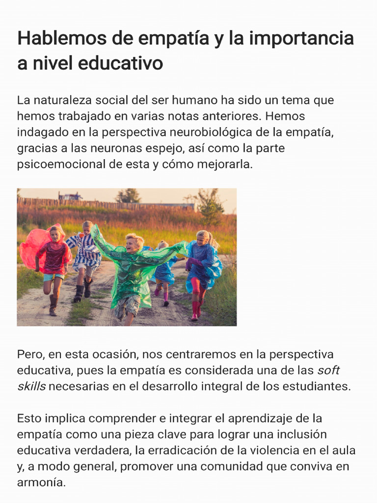 Empatia en El Aula - 241005 - 172134 | PDF