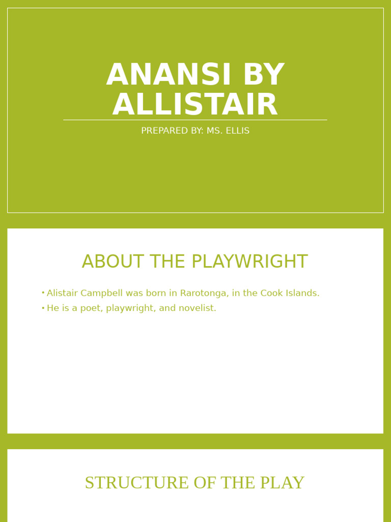 Anansi by Allistair-1 | PDF | Anansi | Courage