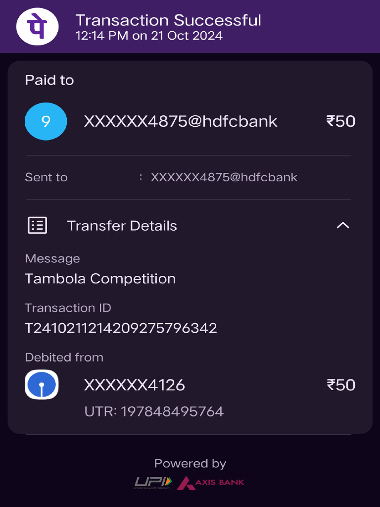 Tambola Payment | PDF