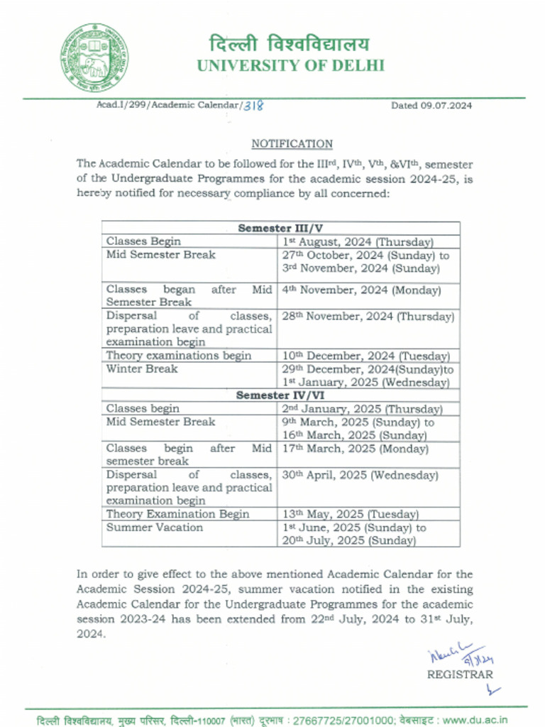Academic Calendar | PDF