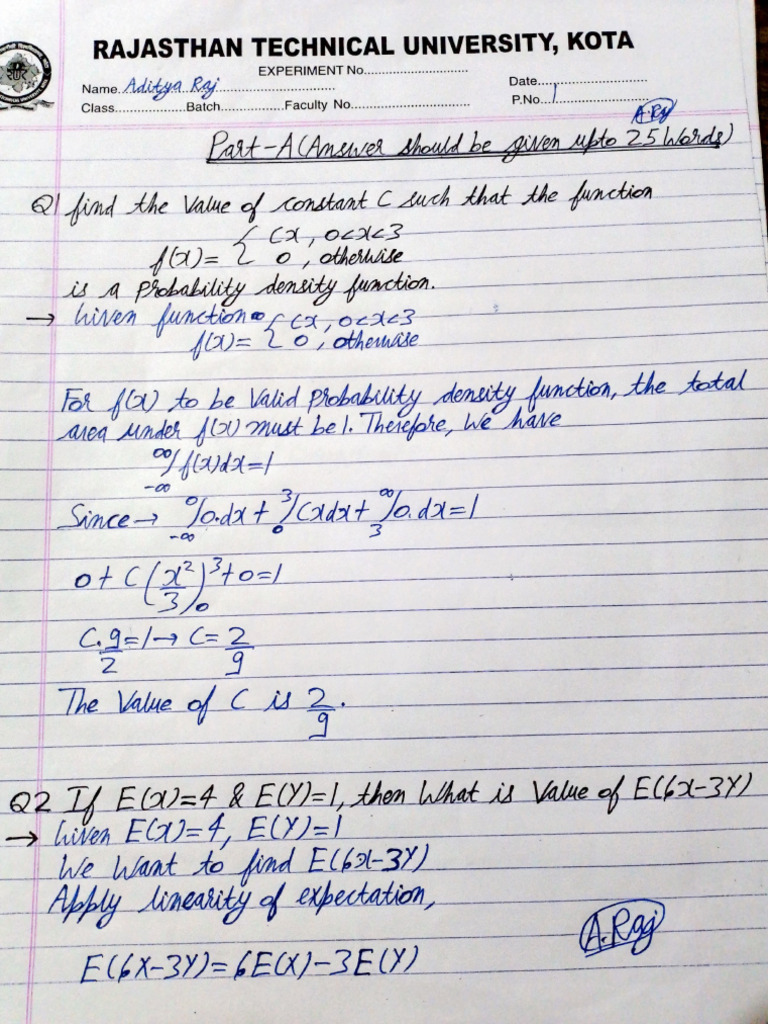 Maths Assignment | PDF