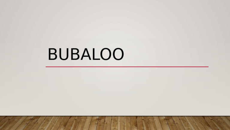 bubaloo | PDF