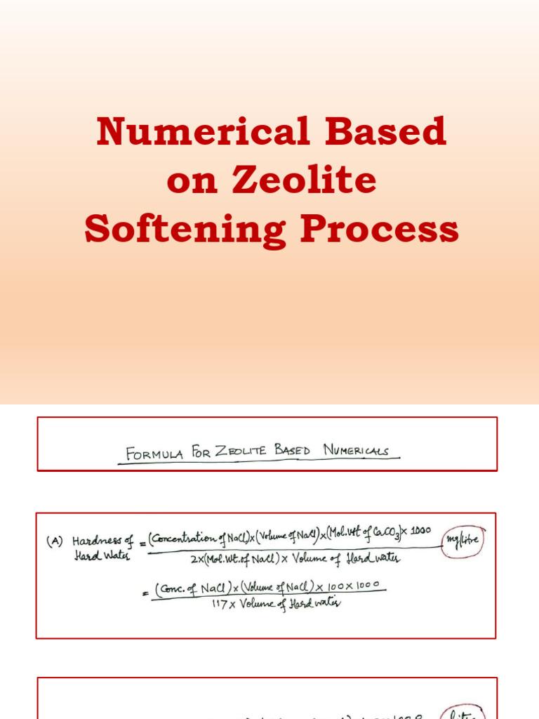 Zeolite Softening Process Guide | PDF