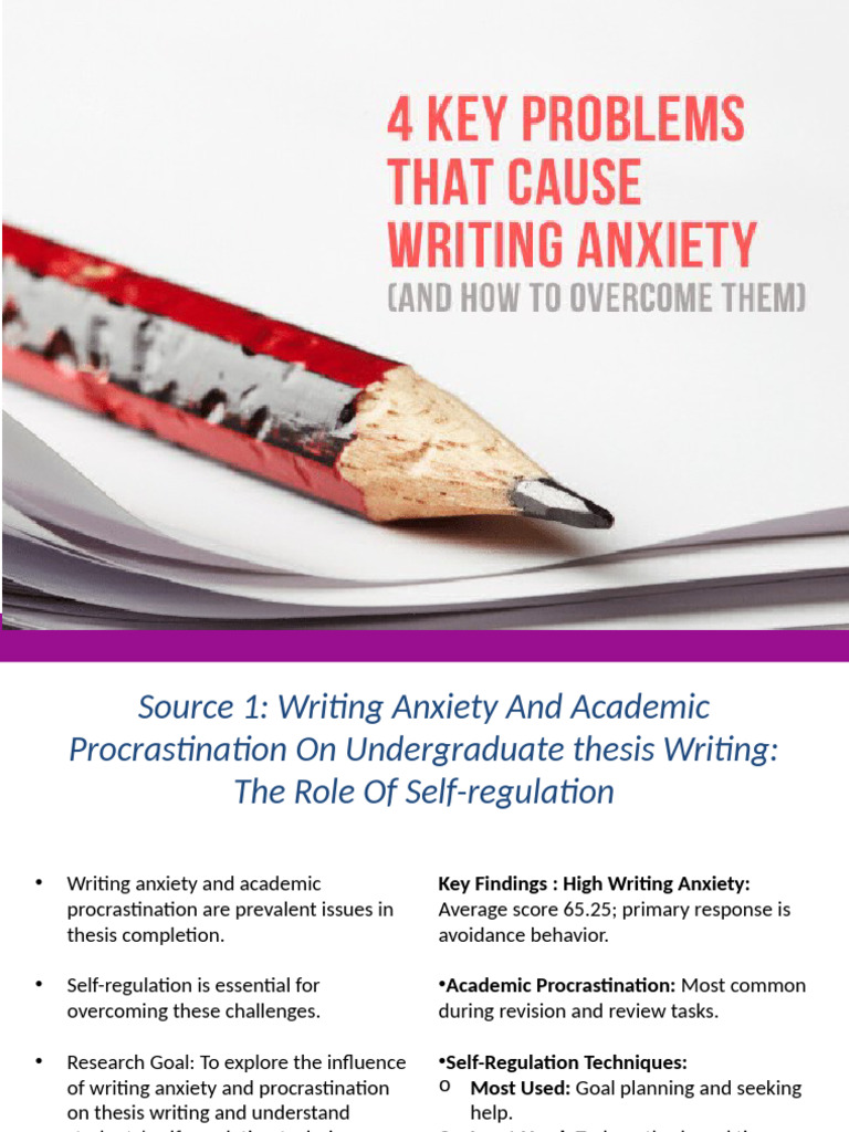 Writing anxiety | PDF
