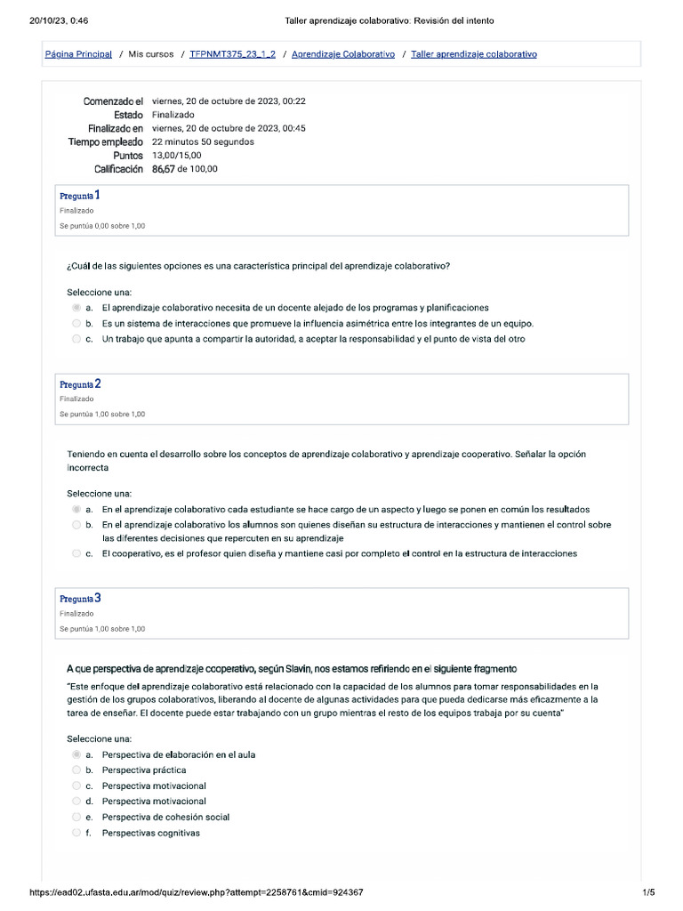 12 - EXAMEN de Aprendizaje Colaborativo | PDF