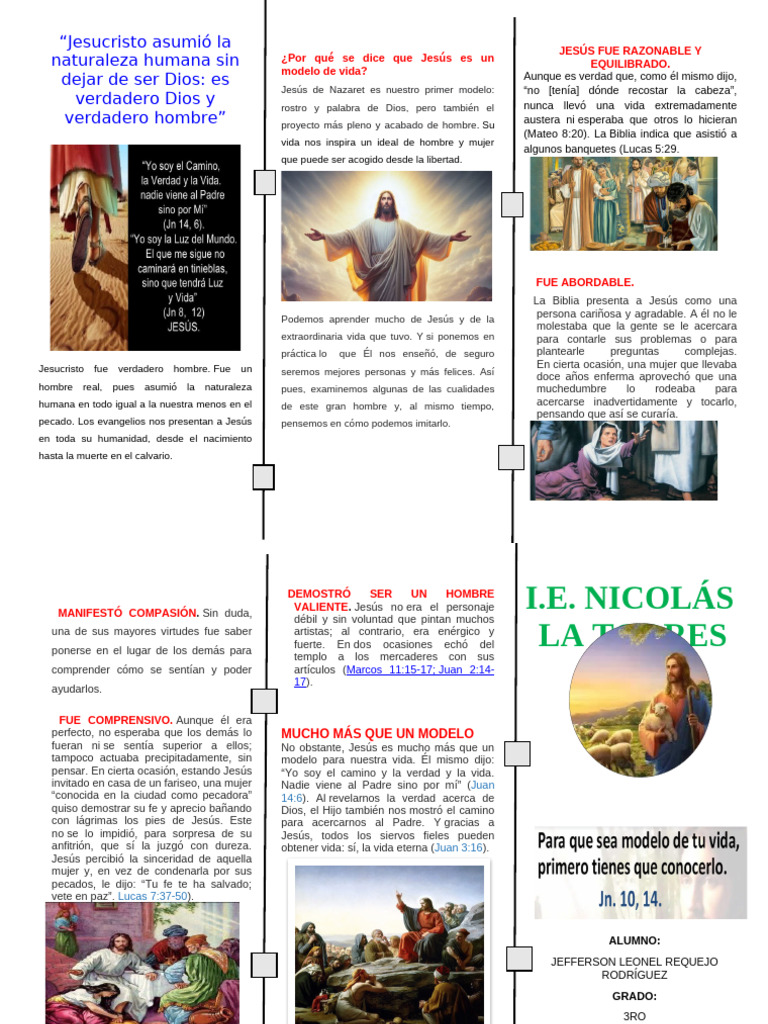 tripticos vida saludable | PDF | Jesús | Creencia religiosa y doctrina