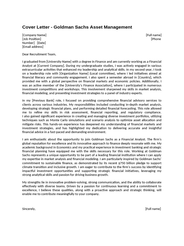 Templates Cover Letters | PDF | Mergers And Acquisitions | Financial ...