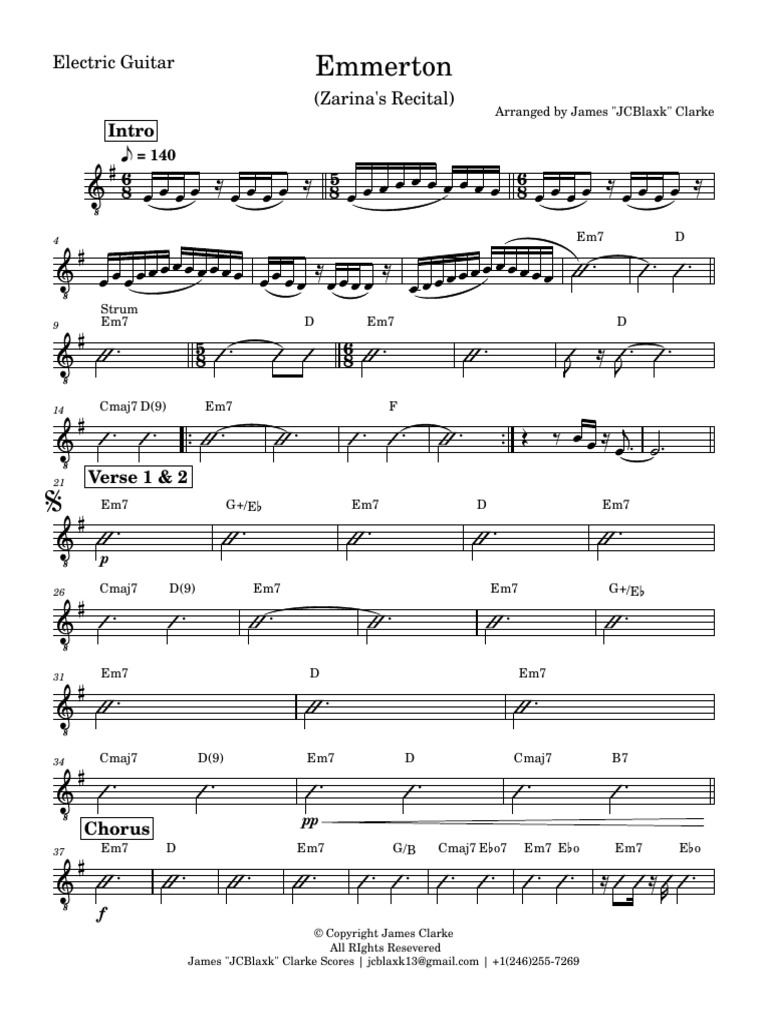 Emmerton Electric Guitar | PDF