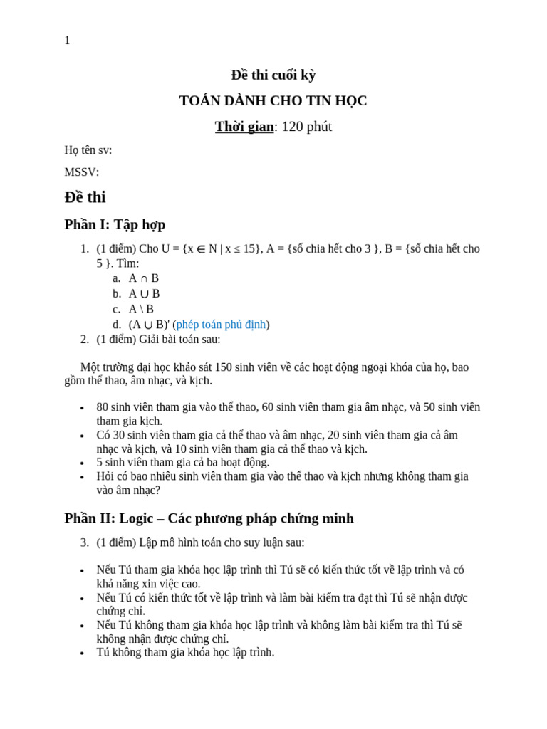 DeThiThu1 TT-Ver2 | PDF