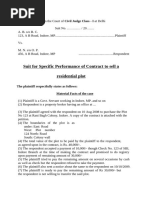 Format of A Plaint in A Civil Suit Drafting | PDF | Lawsuit | Cheque