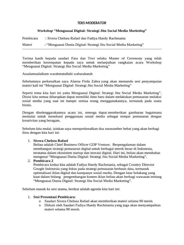 Teks Moderator | PDF