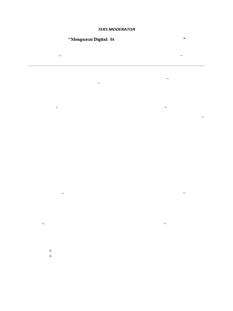 Teks Moderator | PDF