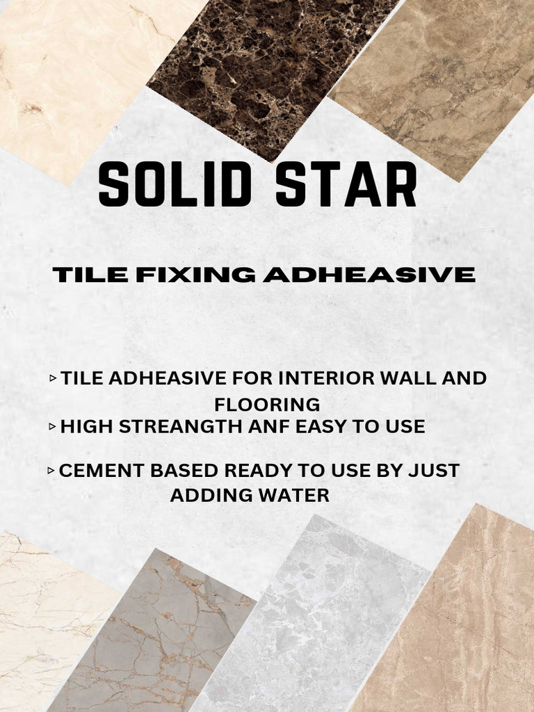 Easy Tile Adhesive for Interiors | PDF
