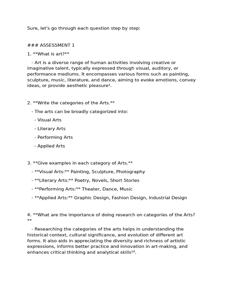 Grade 8 Creative Arts Overview | PDF | The Arts | Jewellery