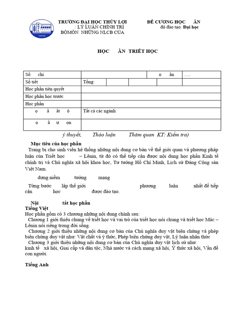 de Cuong Triet Hoc - Rut Gon | PDF