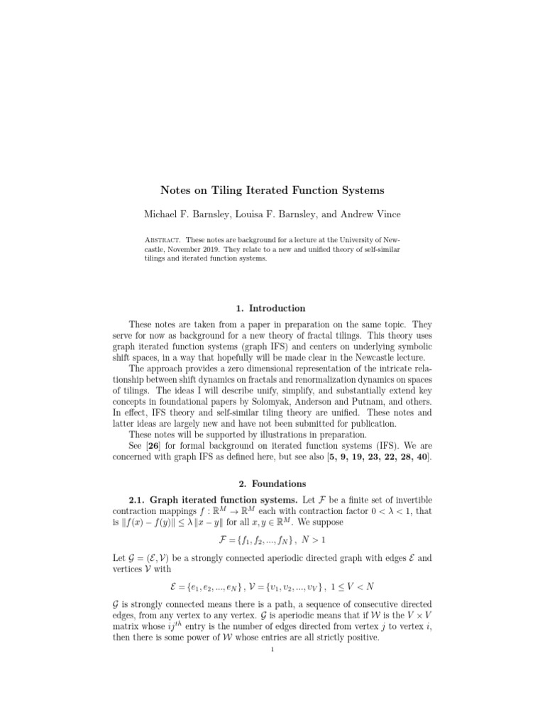 Tiling and Iterated Function Systems | PDF | Dynamical System | Mathematical Physics