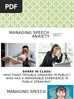 Speech Anxiety PDF | PDF | Relaxation (Psychology) | Anxiety