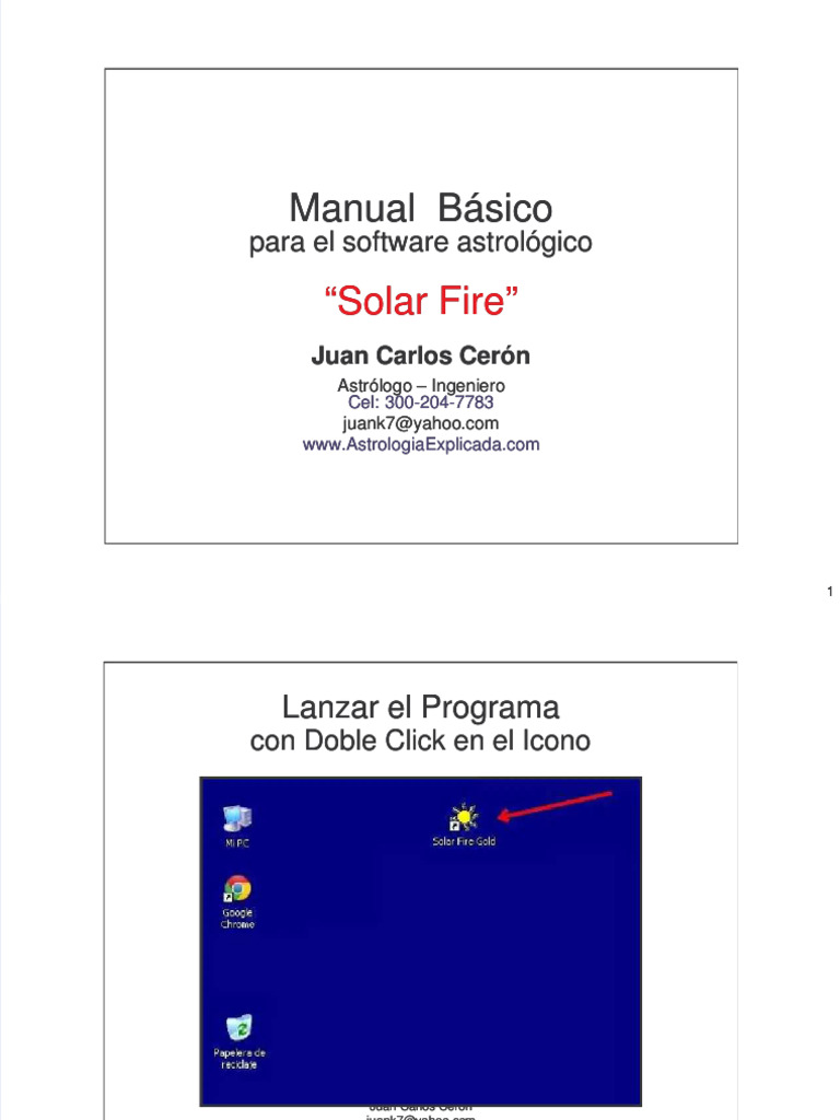 Manual Básico de Solar Fire | PDF | Horóscopo | Astrología