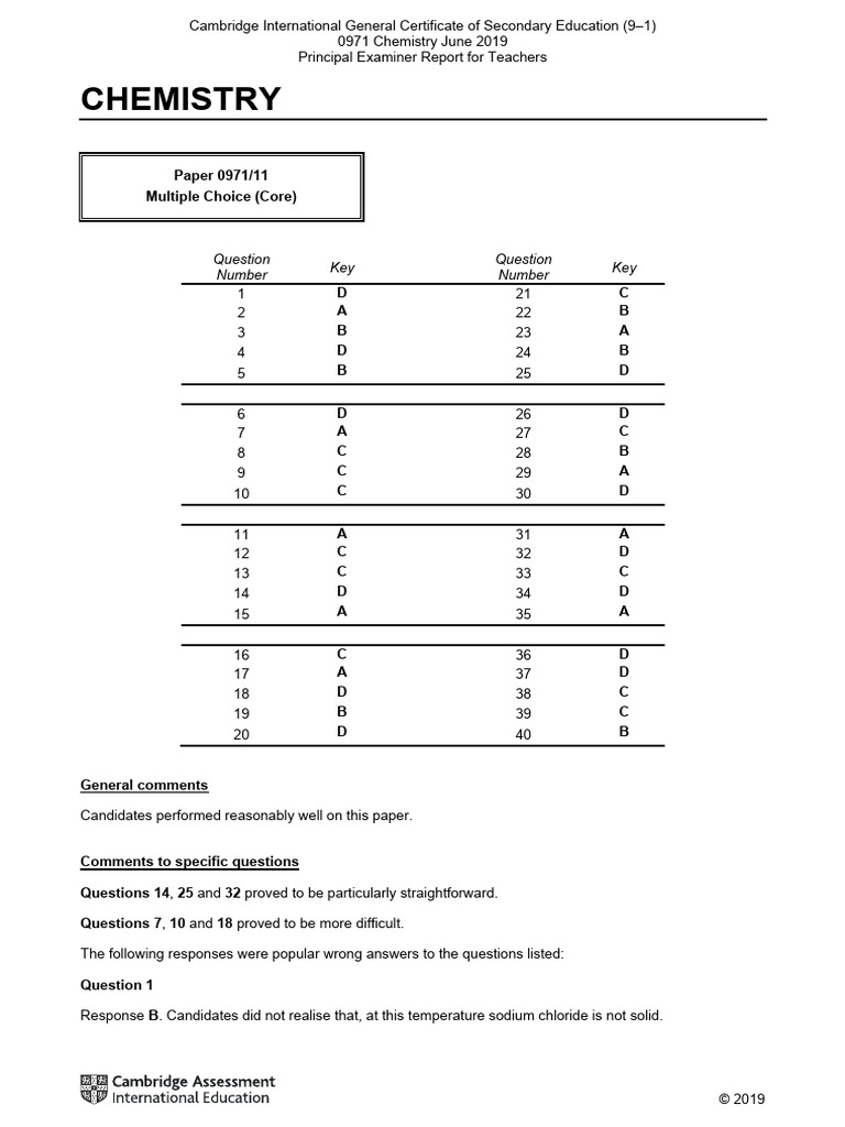 Chemistry paper | PDF | Iodine | Chemical Reactions